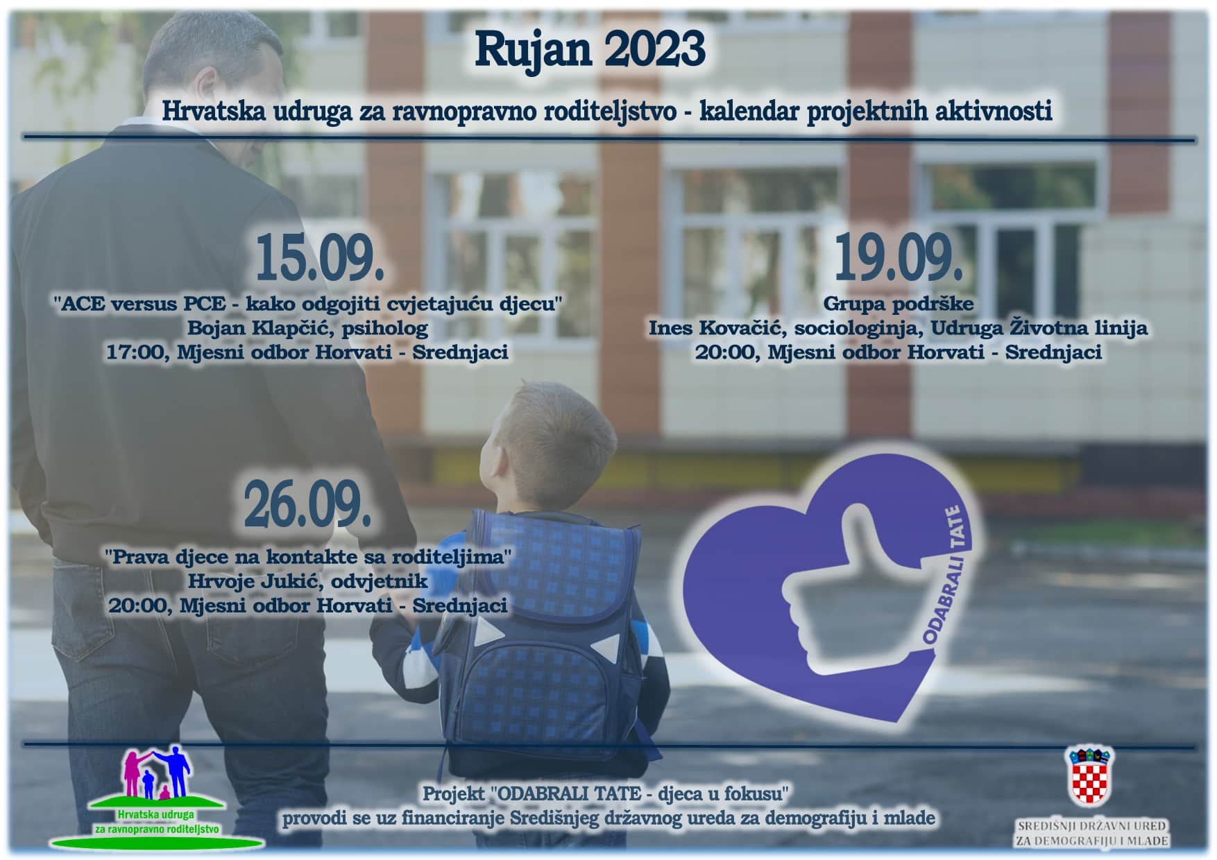 KALENDAR DOGAĐANJA – RUJAN – Hrvatska udruga za ravnopravno roditeljstvo